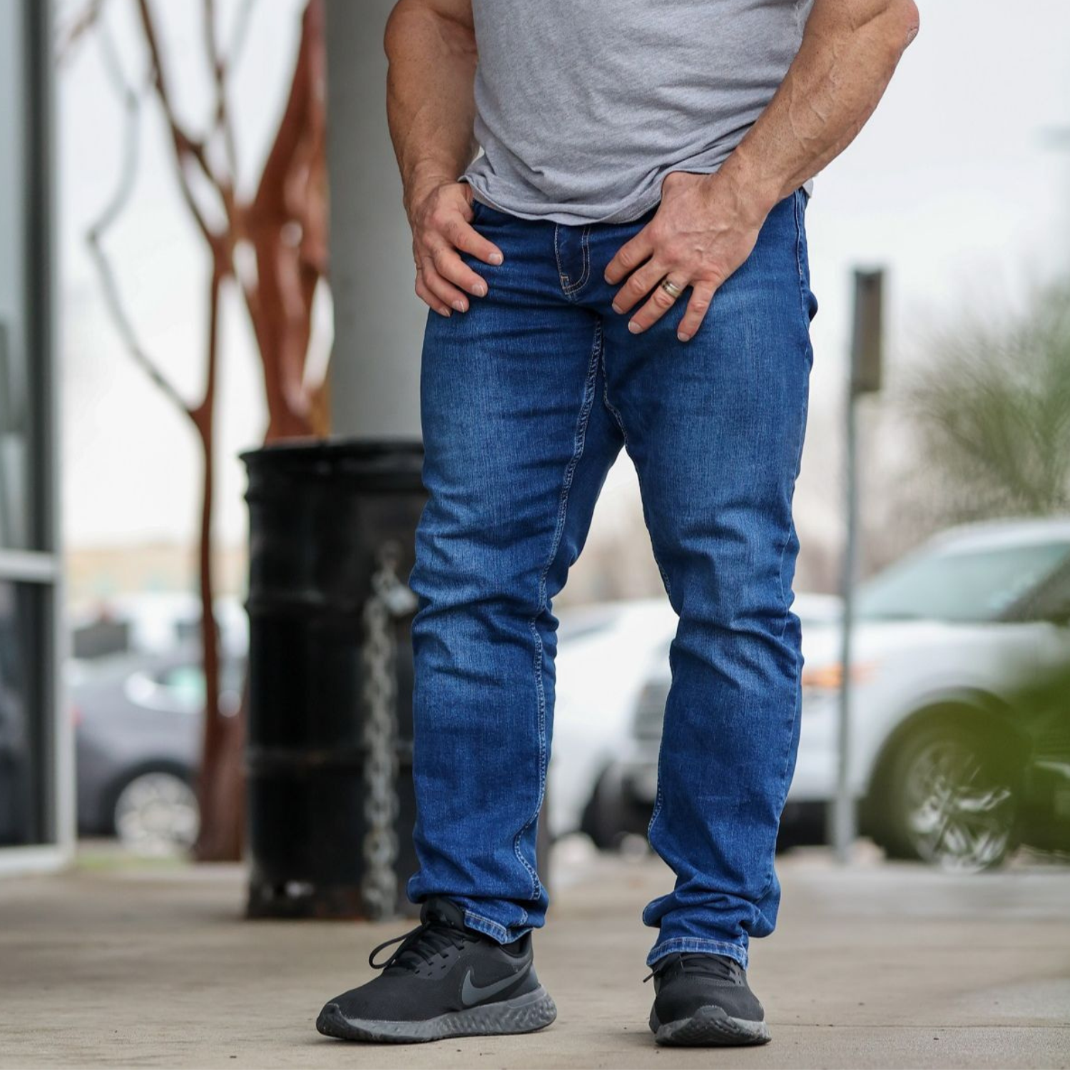 GASP Flex Denim Jeans - Tailored Fit for Bodybuilders | Sizes M-2XL ...