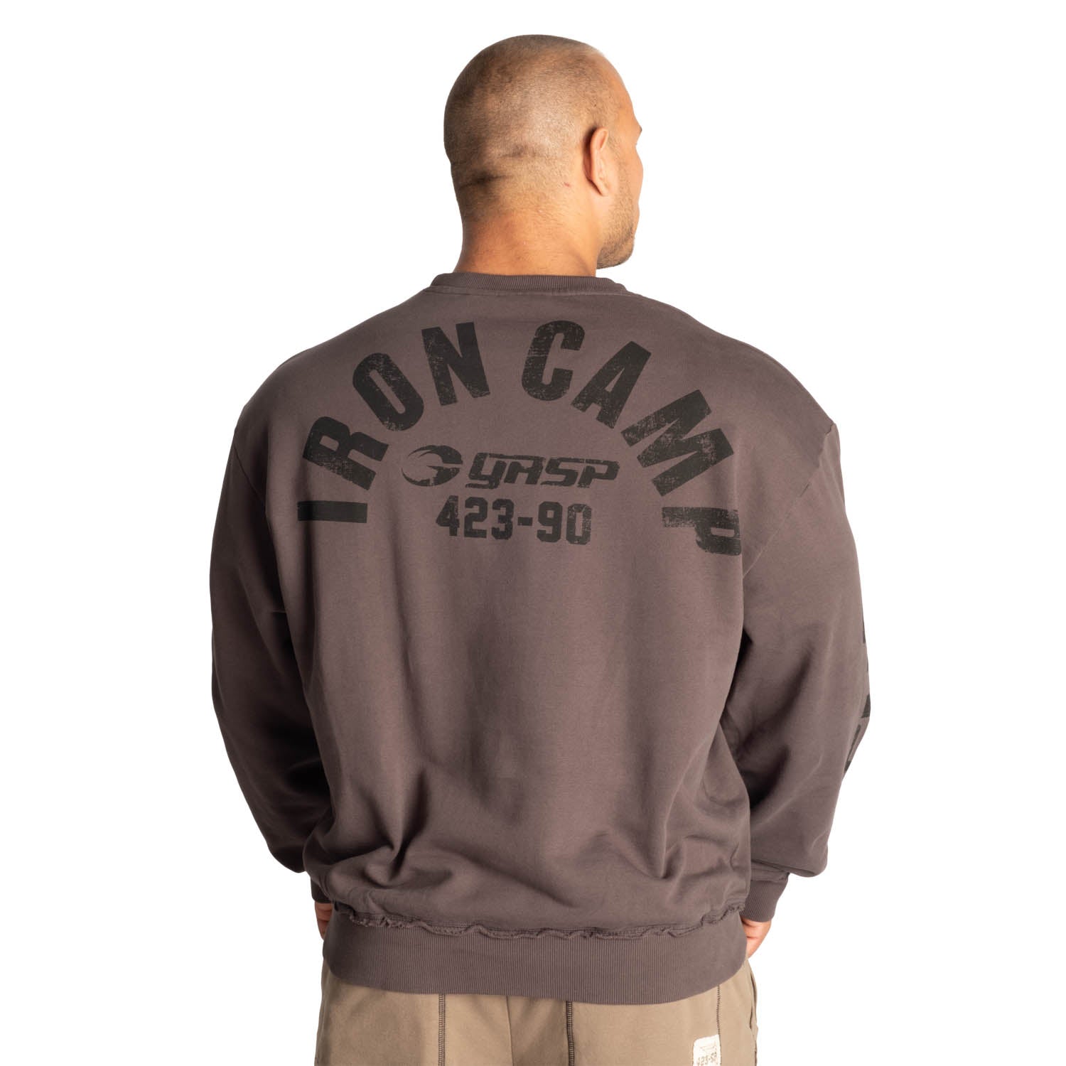 GASP Throwback Sweater - Vintage Oversized Crewneck – Gym Star Apparel ...