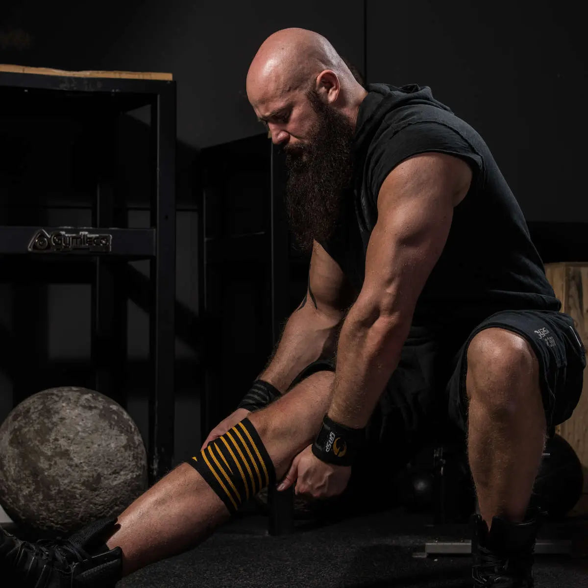 GASP Knee Wraps - Full Support for Heavy Lifts – Gym Star Apparel Canada